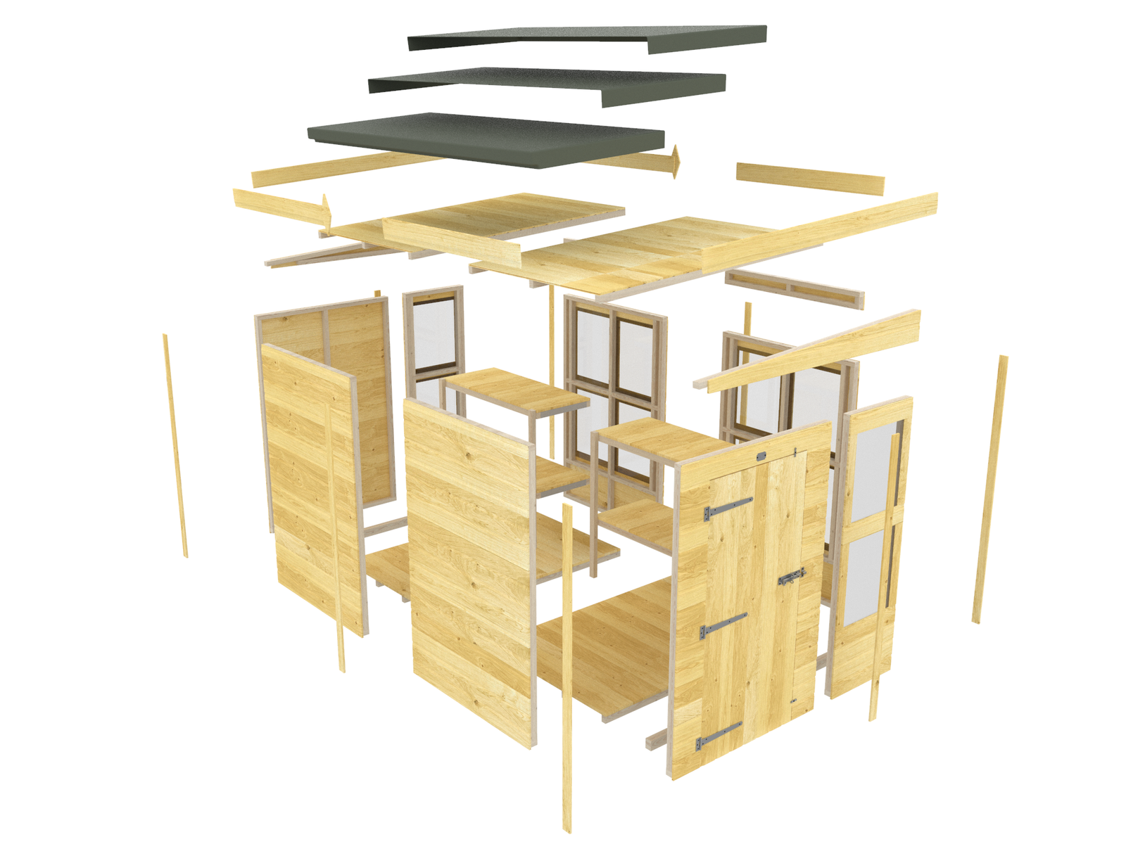 Sheds DIY - 4'x6' Pent Potting Shed – Norfolk Sheds