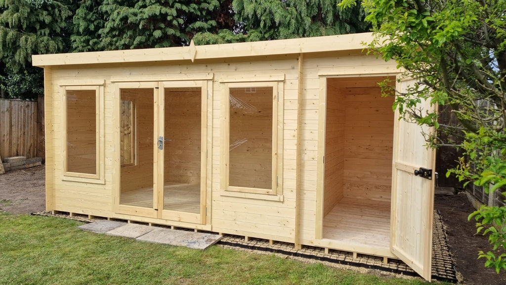 Elm Log Cabin – Norfolk Sheds