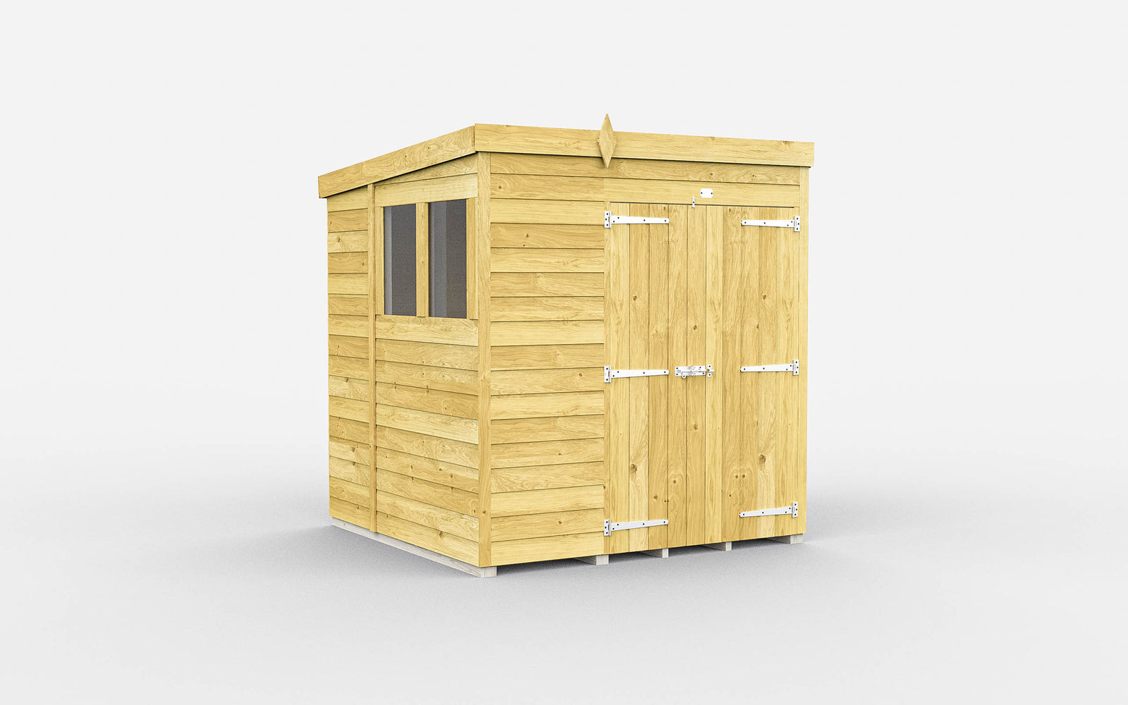 Sheds DIY Pent Sheds - 6ft Deep - Numerous Size Variations Available ...