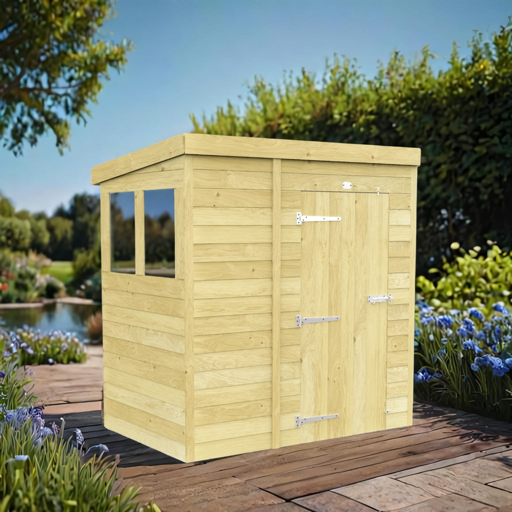 Sheds DIY Pent Sheds - 4ft Deep - Numerous Size Variations Available ...