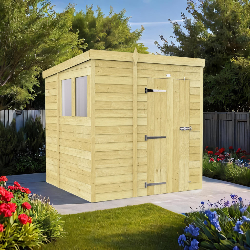 Sheds DIY Pent Sheds - 6ft Deep - Numerous Size Variations Available ...