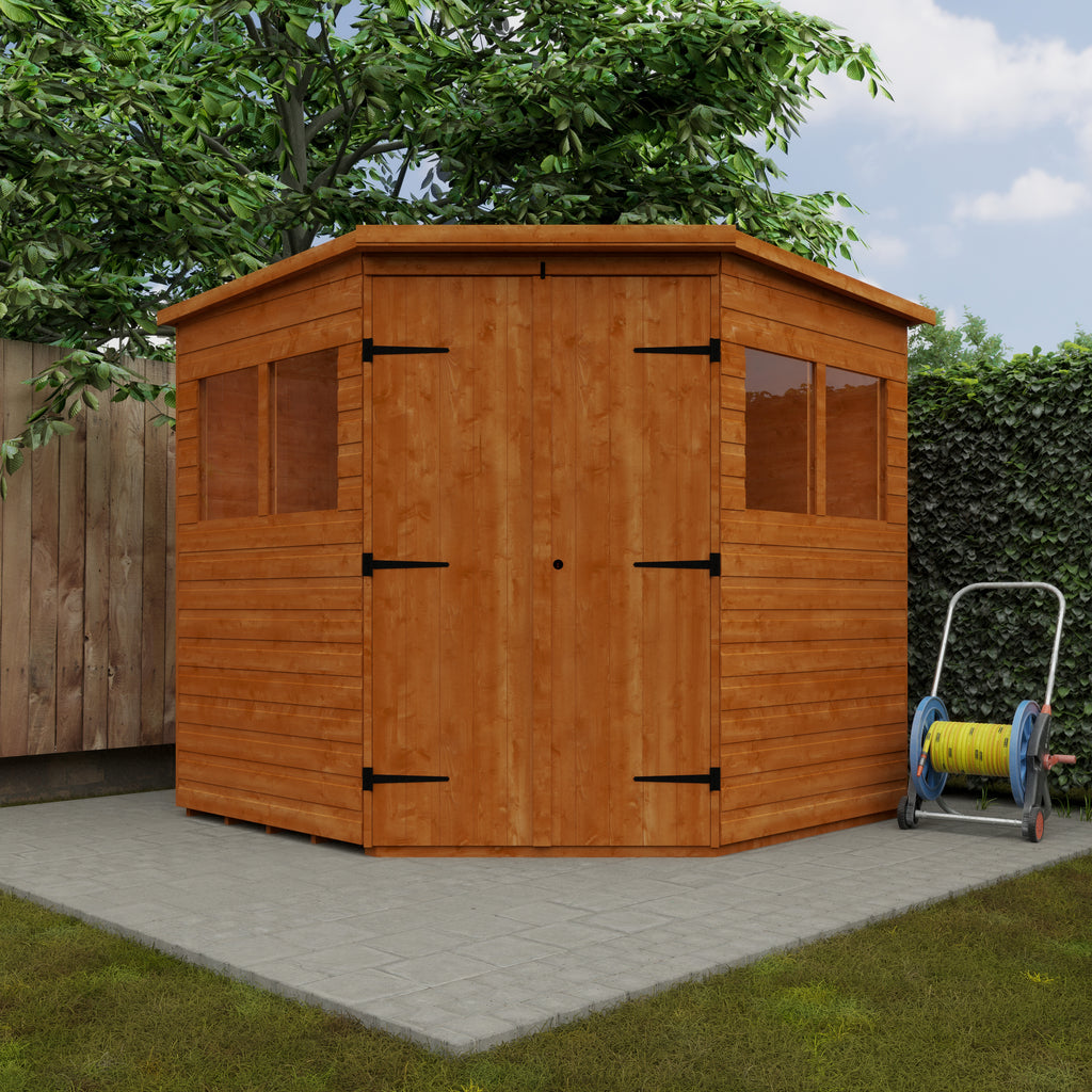 Woodlands Shiplap Corner Shed – Norfolk Sheds