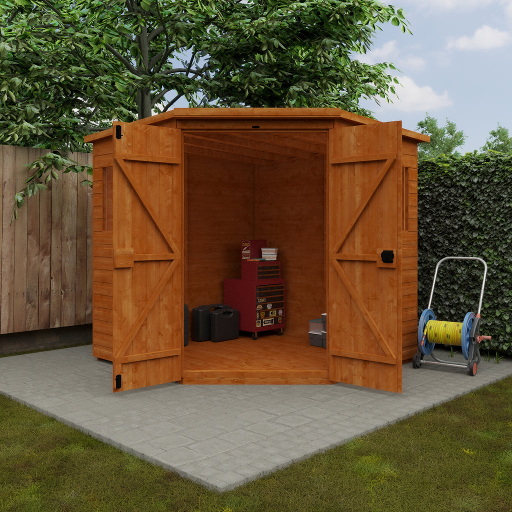 Woodlands Shiplap Corner Shed – Norfolk Sheds