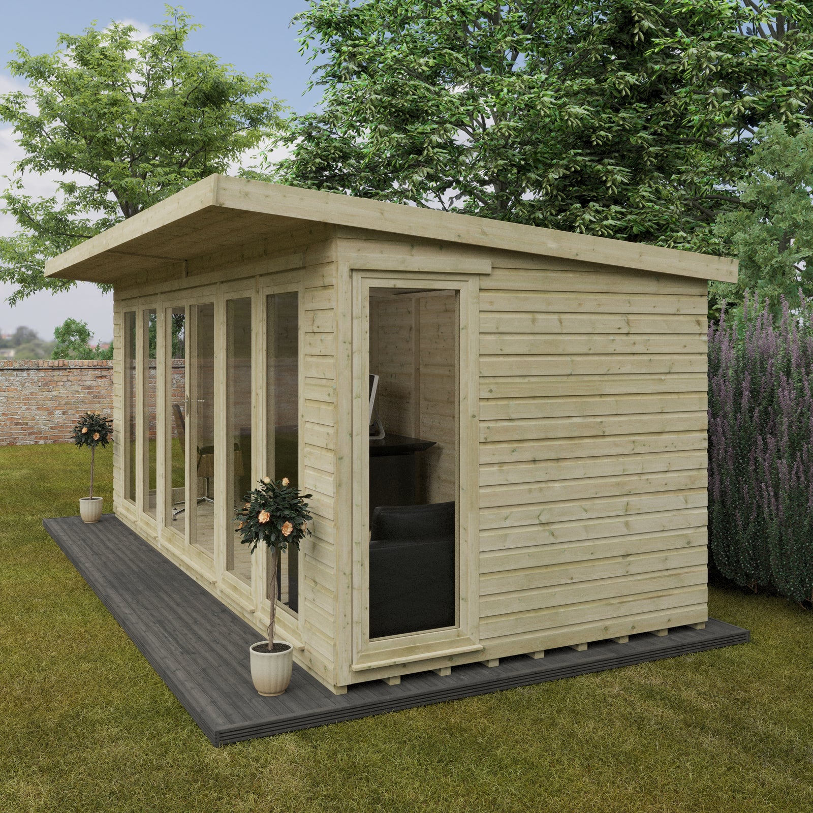 Woodlands Tanalised Garden Studio – Norfolk Sheds