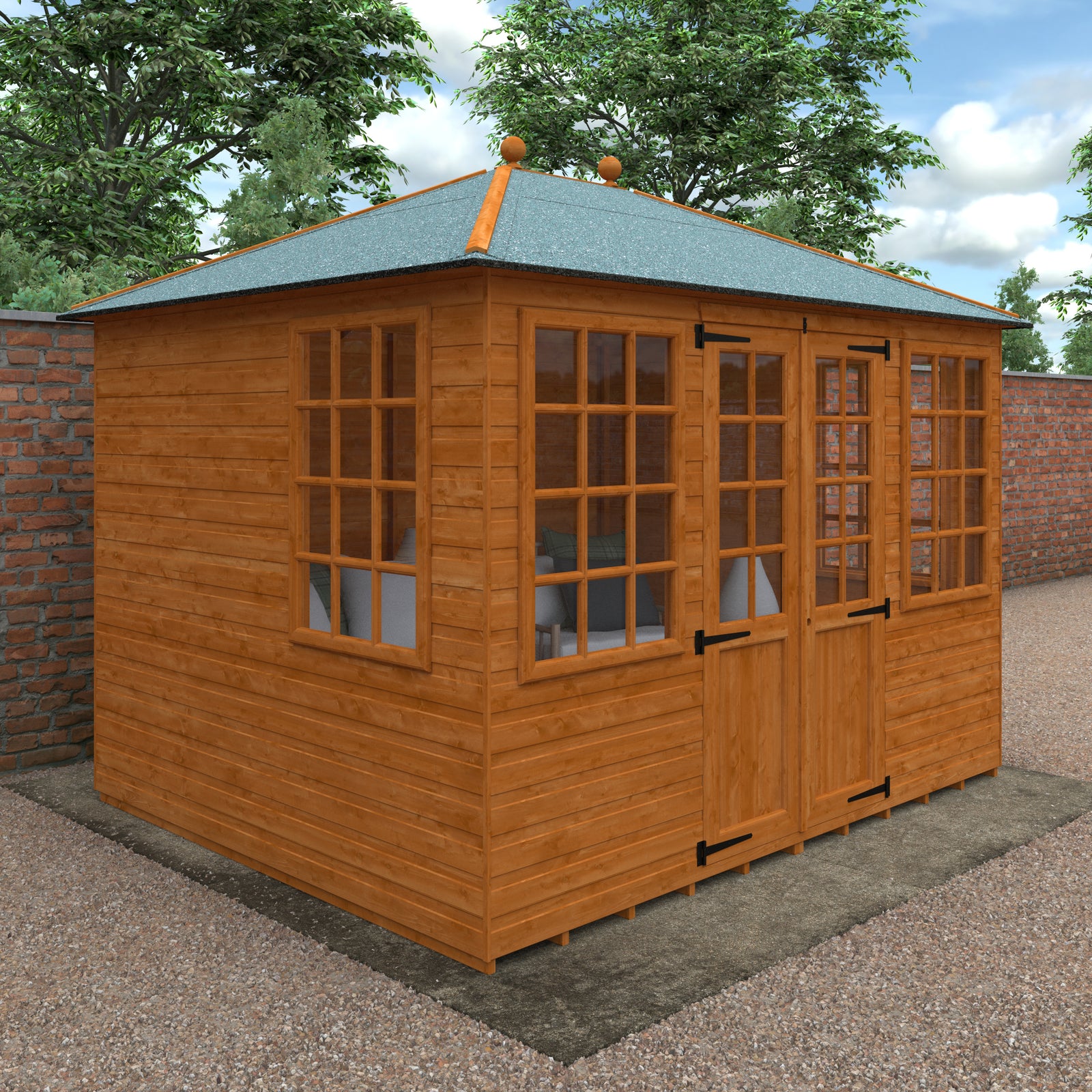 Woodlands Georgian Pyramid Shiplap – Norfolk Sheds