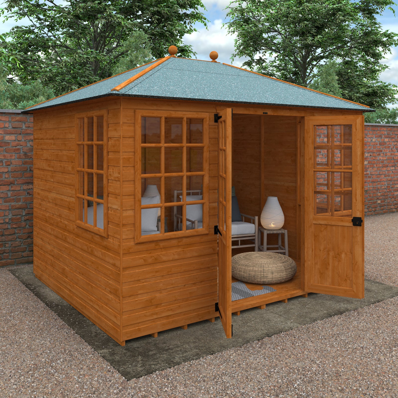 Woodlands Georgian Pyramid Shiplap – Norfolk Sheds