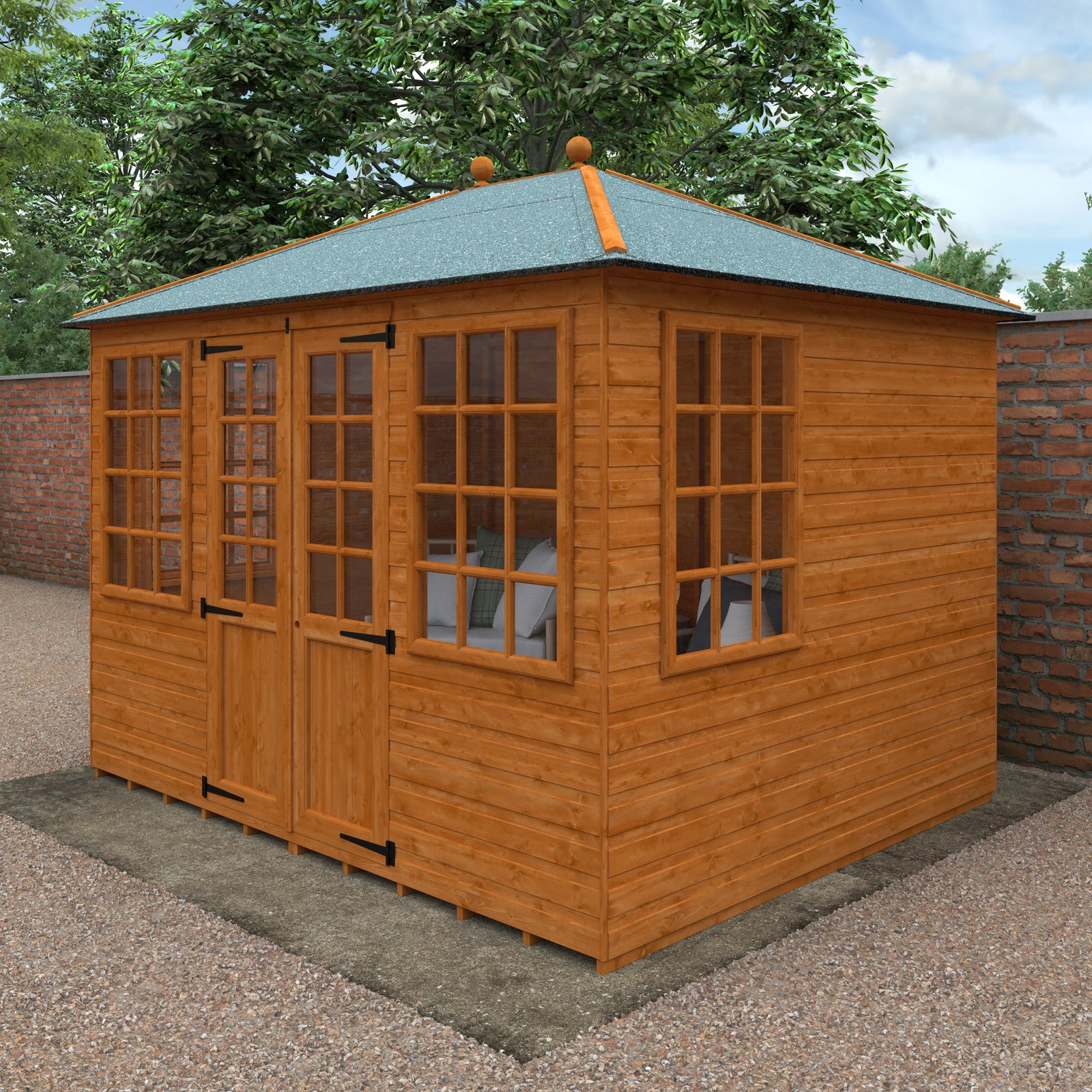 Woodlands Georgian Pyramid Shiplap – Norfolk Sheds