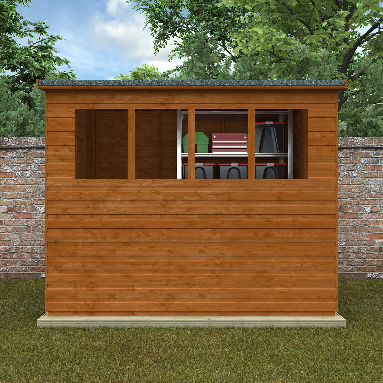 Woodlands Lean-To Pent – Norfolk Sheds