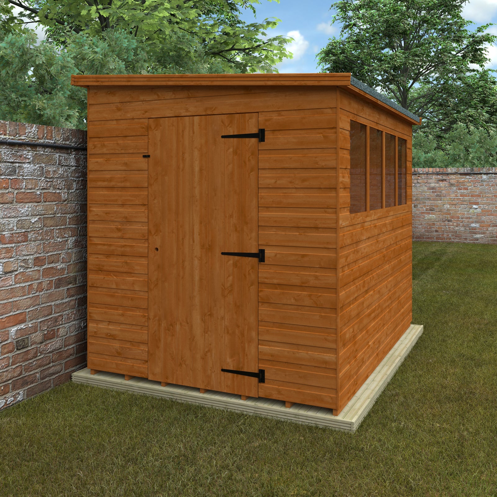 Woodlands Lean-To Pent – Norfolk Sheds
